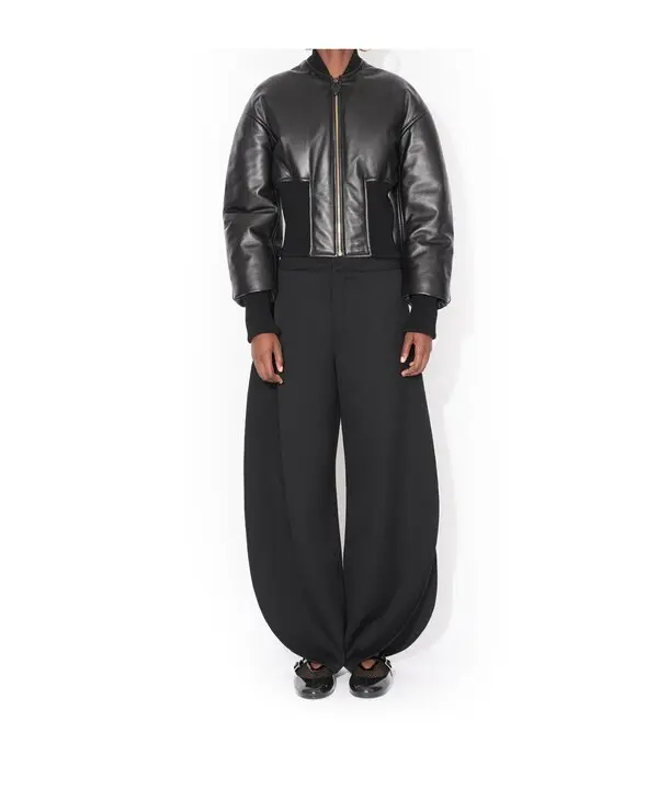 Alaïa Wool Petal Trousers - Black