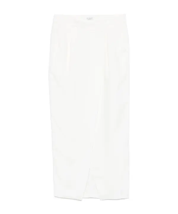 Brunello Cucinelli Maxi Skirt With Front Slit