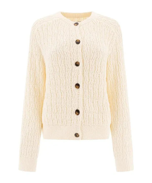 LOULOU STUDIO Long-sleeved Knitted Cardigan