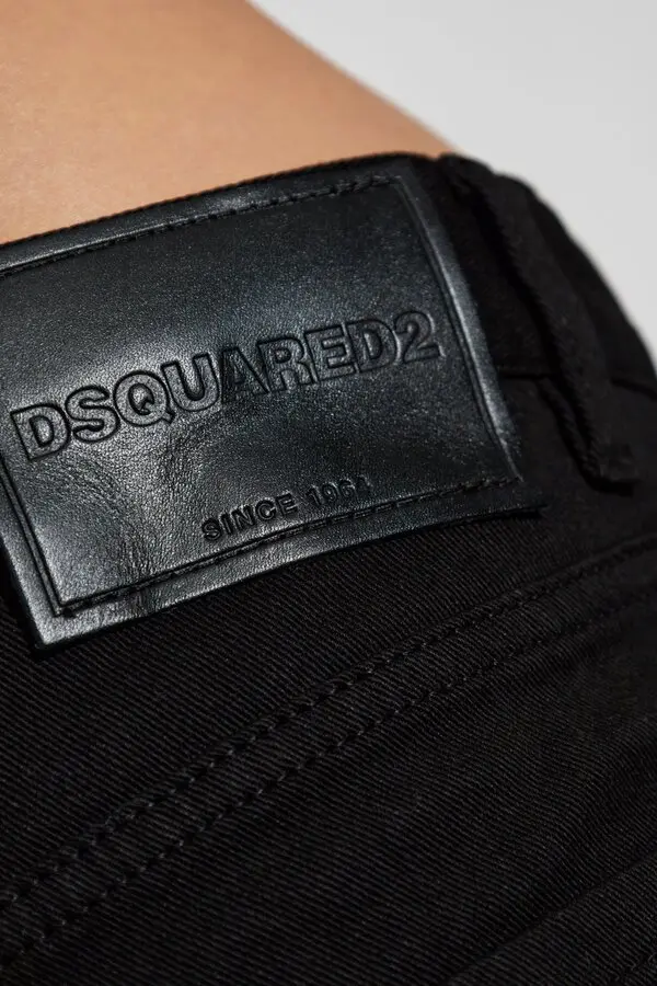 Dsquared2 Jenna Straight Leg Jeans - Black