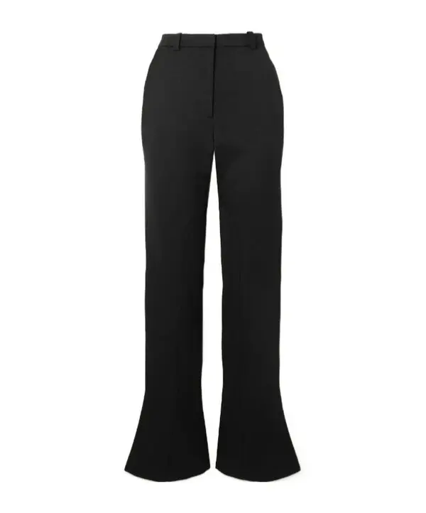 WALES BONNER Coltrane Flared Wool And Cotton-blend Drill Pants