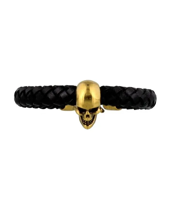 Alexander McQueen Skull Braided Bracelet