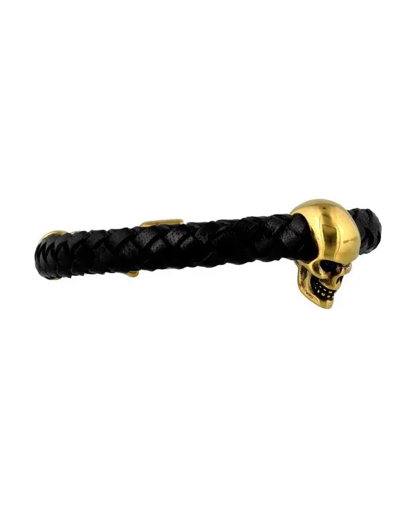 Alexander McQueen Skull Braided Bracelet