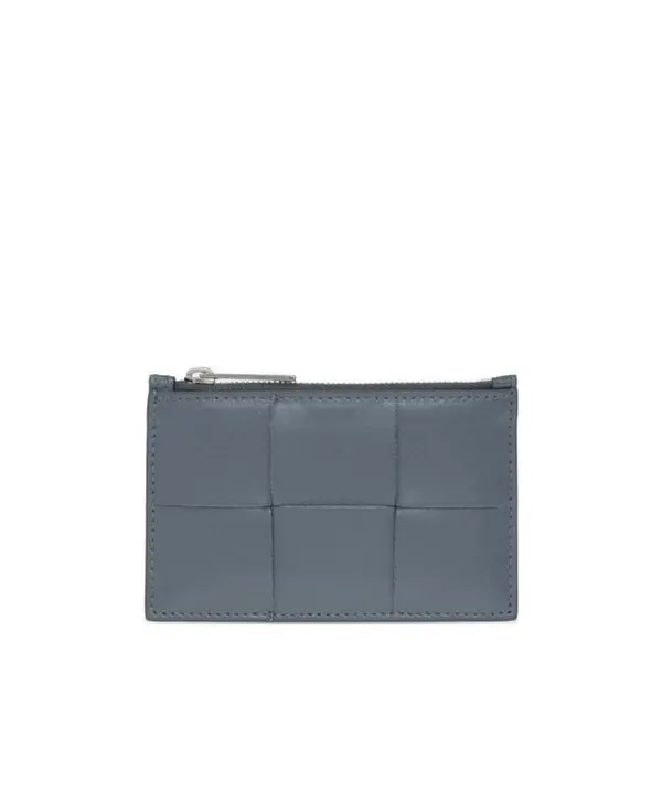 Bottega Veneta Intrecciato Zipped Cardholder - Green