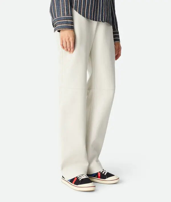 Bottega Veneta Eliot Low-top Canvas Sneakers With Leather Trims
