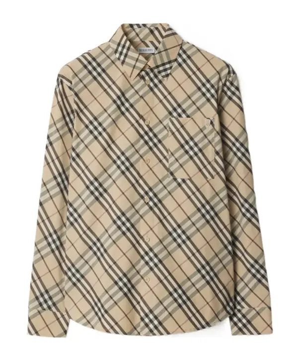 Burberry Long Sleeved Checked Shirt