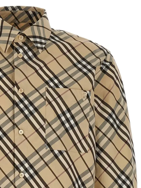 Burberry Long Sleeved Checked Shirt