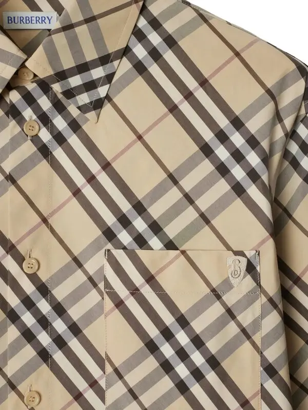 Burberry Long Sleeved Checked Shirt