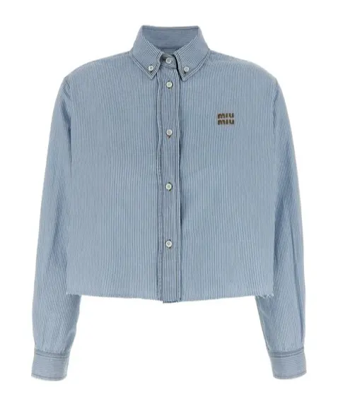 Miu Miu Striped Chambray Shirt