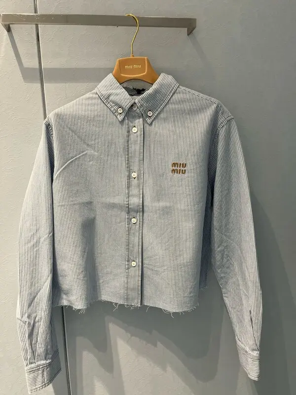 Miu Miu Striped Chambray Shirt