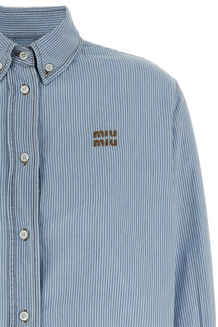 Miu Miu Striped Chambray Shirt