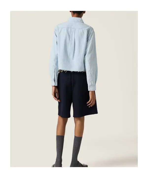 Miu Miu Striped Chambray Shirt