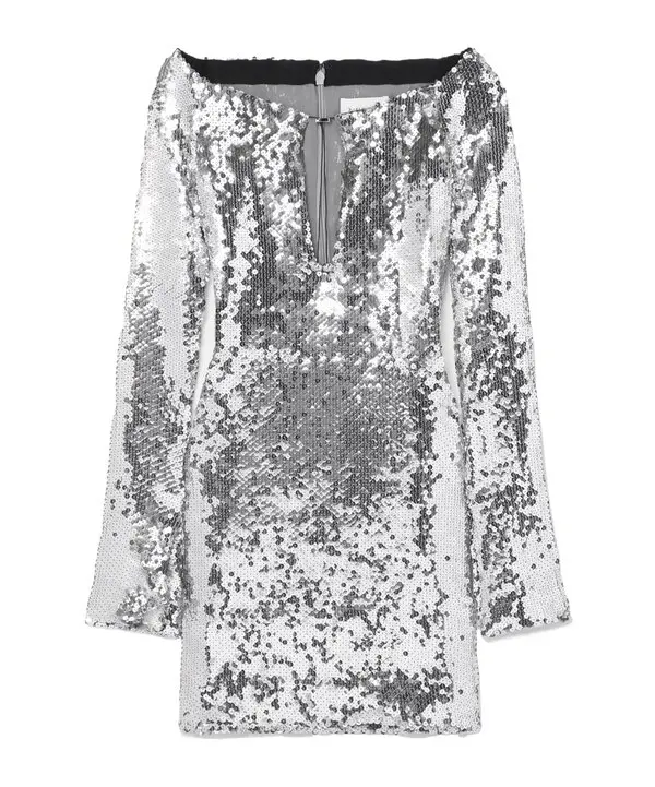 16Arlington Solare Sequined Tulle Mini Dress