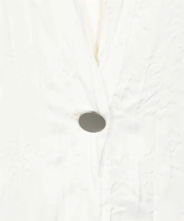 Armani Exchange Long-sleeve Casual Jacket With Single Button Closure - White