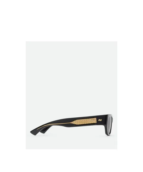 Bottega Veneta Square Frame Sunglasses - Black