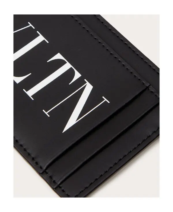 Valentino Garavani Vltn Logo Printed Card Case