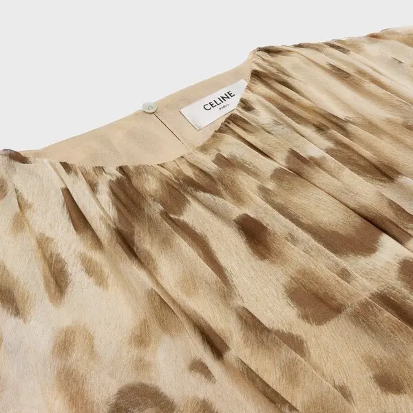 Celine Draped Mini Dress In Silk Muslin