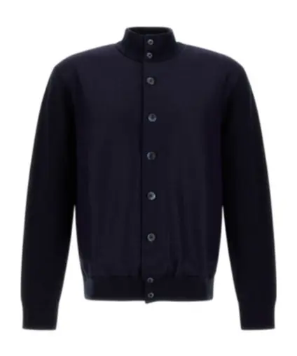 Herno High-neck Button-front Cardigan - Black
