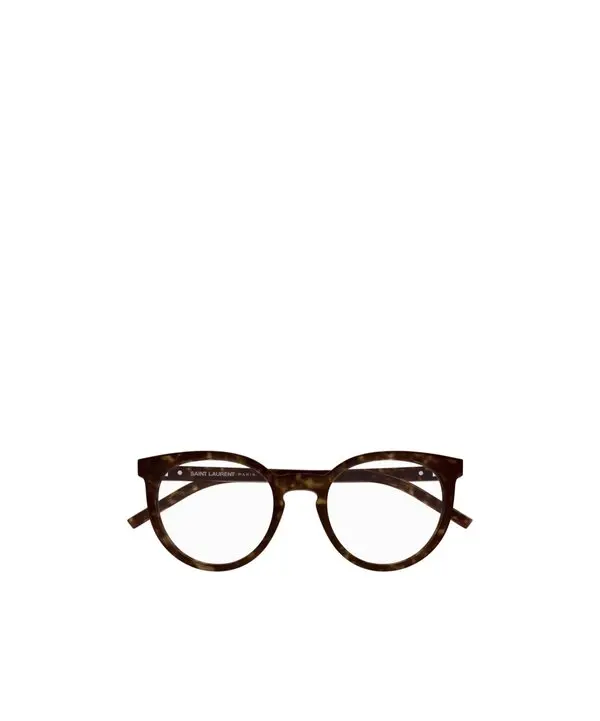 Saint Laurent Sl M147 Round Frame Glasses - Brown