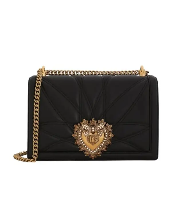Dolce & Gabbana Logo Plaque Devotion Shoulder Bag