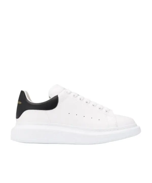 Alexander McQueen Oversized Low-top Sneakers With Black Heel Detail - White