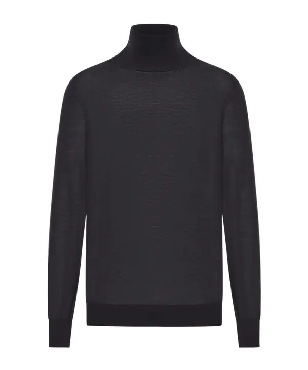 Saint Laurent Wool Turtleneck Sweater - Black