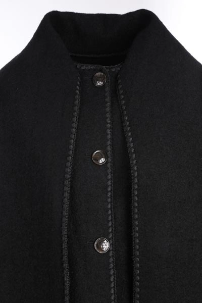 TOTEME Oversized Fringed Edge Scarf Jacket - Black