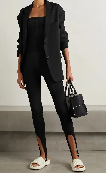 Wardrobe.NYC Ribbed Strapless Knit Top