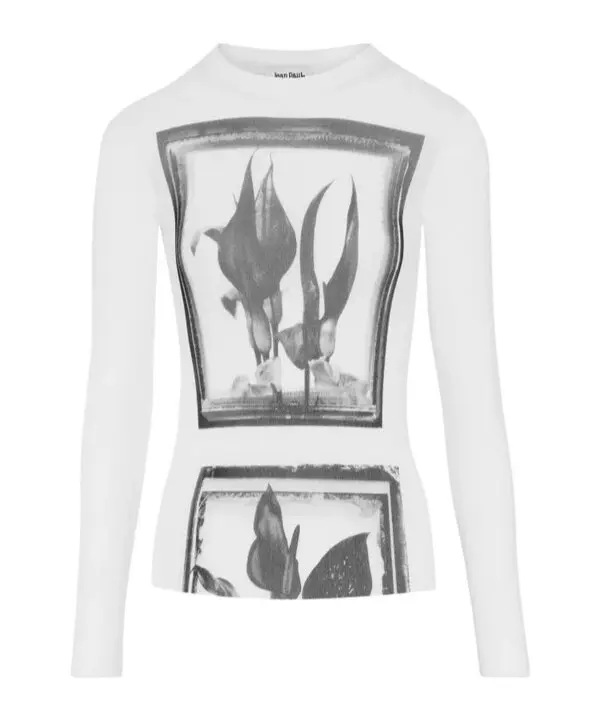 JEAN PAUL GAULTIER Crew Neck Long Sleeve T-shirt - White