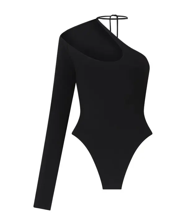 David Koma Asymmetrical One-sleeve Bodysuit