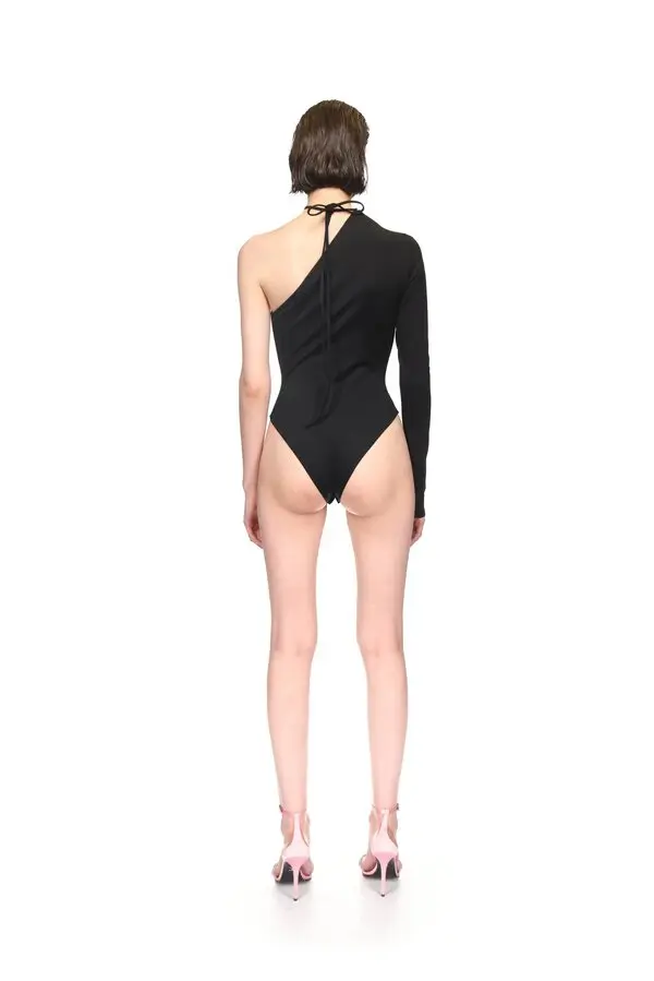 David Koma Asymmetrical One-sleeve Bodysuit