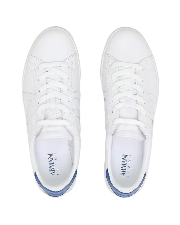 Emporio Armani Logo Embossed Lace-up Sneakers