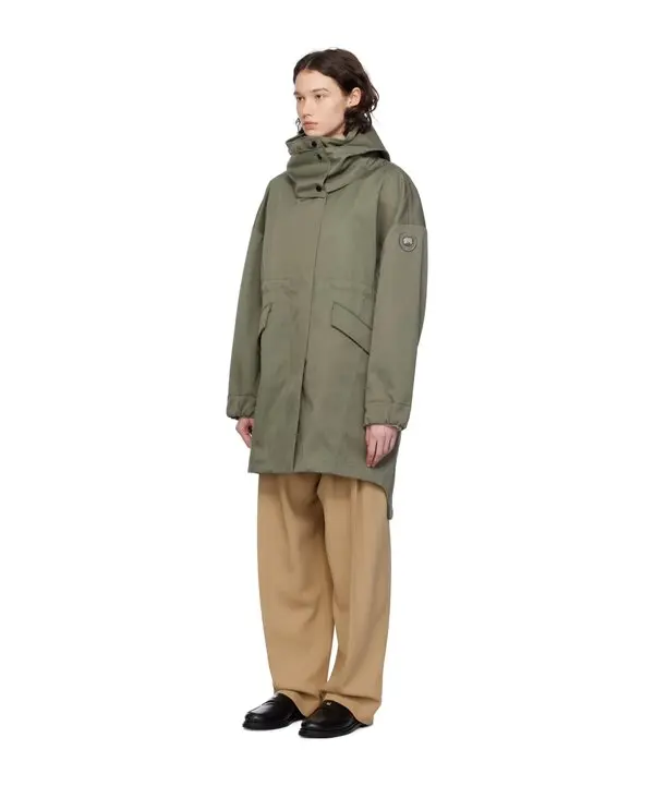 Canada Goose Olivine Long-sleeved Parka Coat - Green