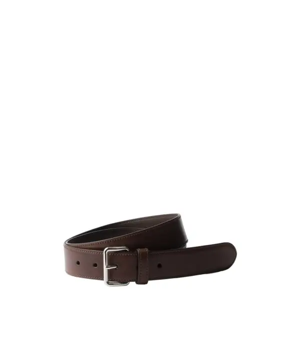 Prada Logo-engraved Buckle Belt - Ebony