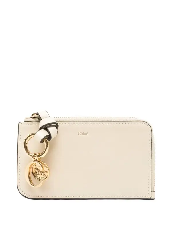 Chloé Alphabet-charm Wallet - Nude