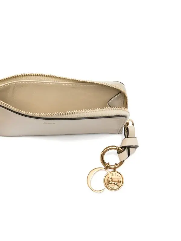 Chloé Alphabet-charm Wallet - Nude