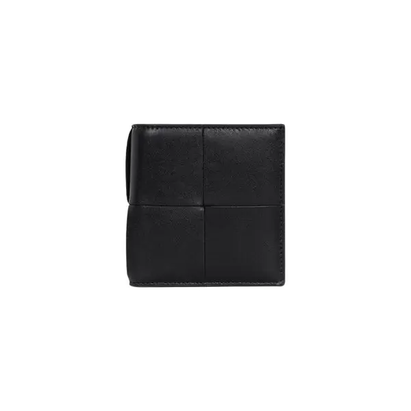 Bottega Veneta Double-fold Wallet - Black