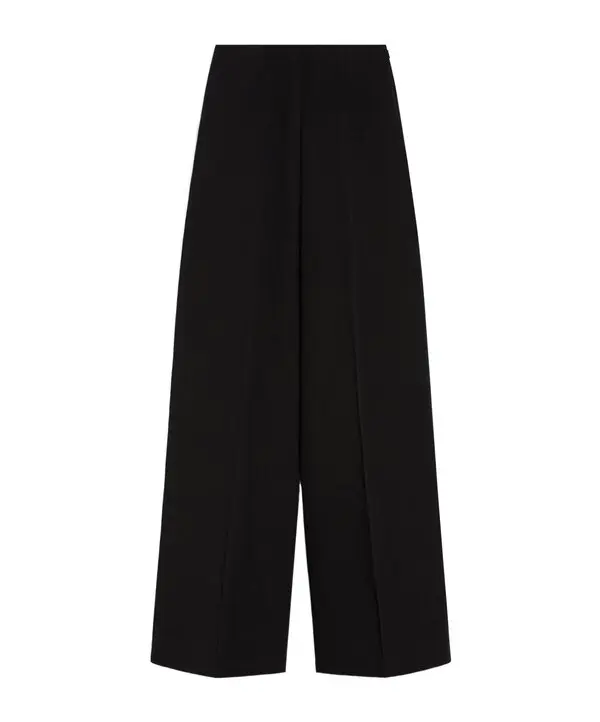 Sportmax High Waist Straight Leg Trousers - Black
