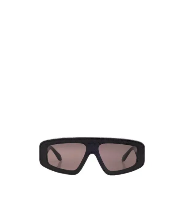 Alaïa Textured Rectangle Sunglasses - Black
