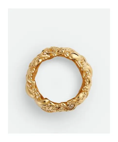 Bottega Veneta Intrecciato Embellished Ring