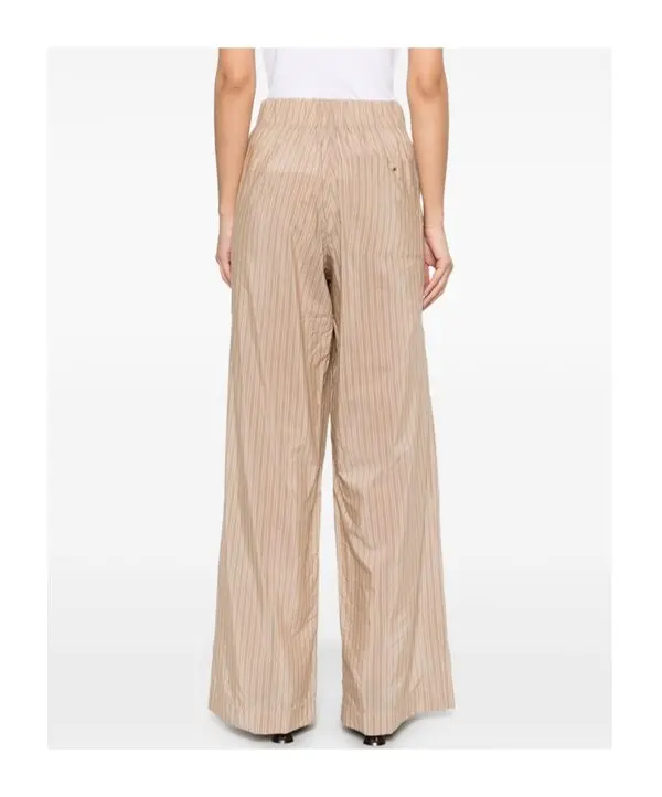 Dries Van Noten Wide Leg Striped Casual Pants