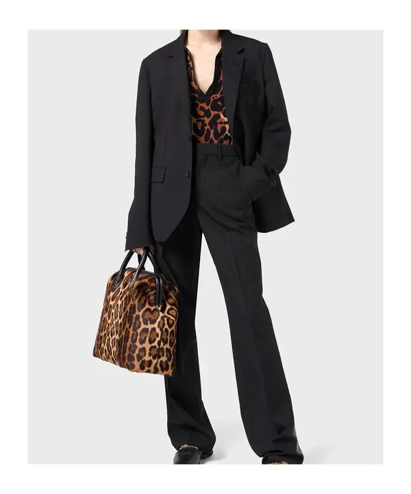 Blumarine Lettering Print Single-breasted Blazer
