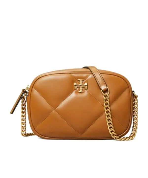 Tory Burch Kira Diamond Camera Crossbody Bag - Brown