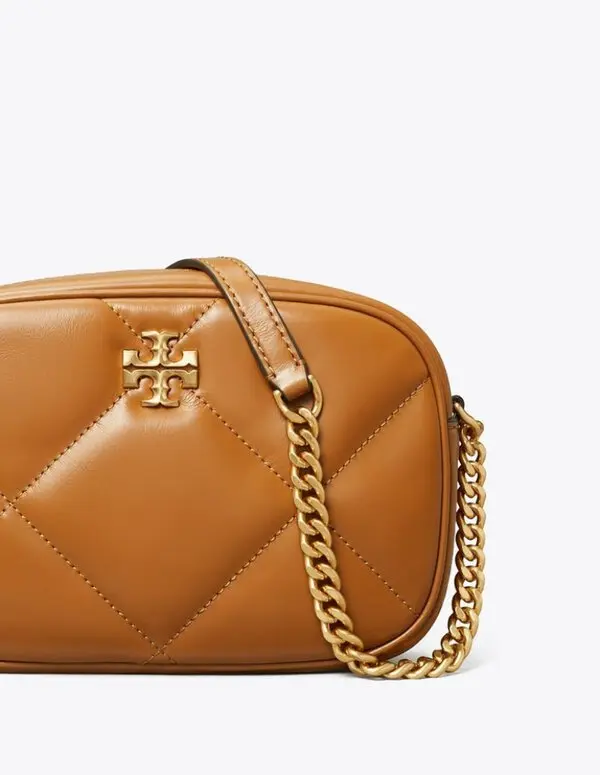 Tory Burch Kira Diamond Camera Crossbody Bag - Brown