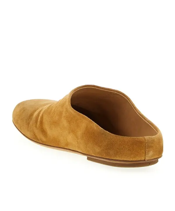 Marsèll Suede Square Toe Slip-on Slides - Brown