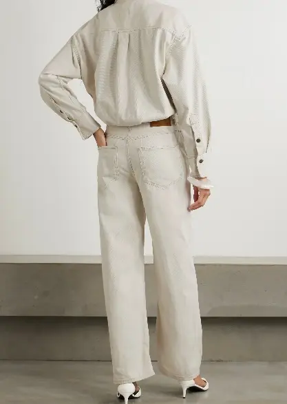 HAIKURE Tessie Denim Jumpsuit - White