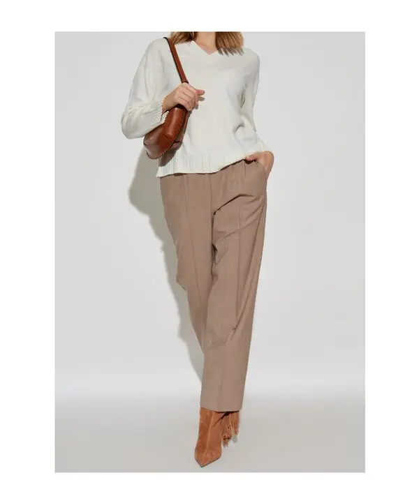 Fabiana Filippi V-neck Knitted Jumper - White