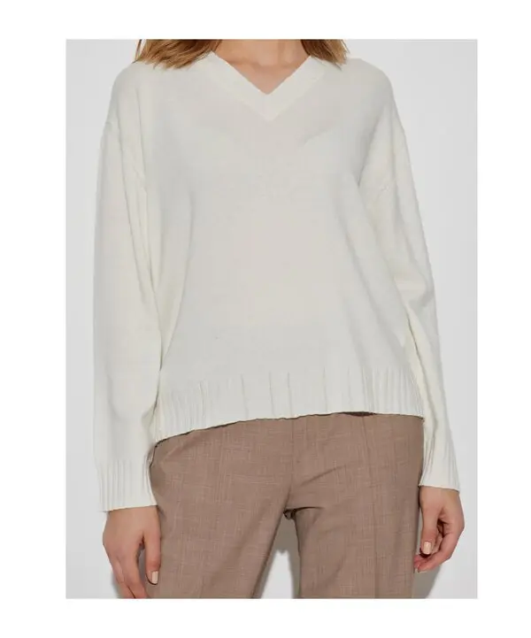 Fabiana Filippi V-neck Knitted Jumper - White