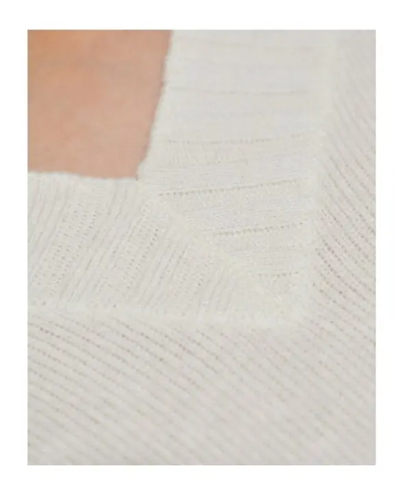 Fabiana Filippi V-neck Knitted Jumper - White