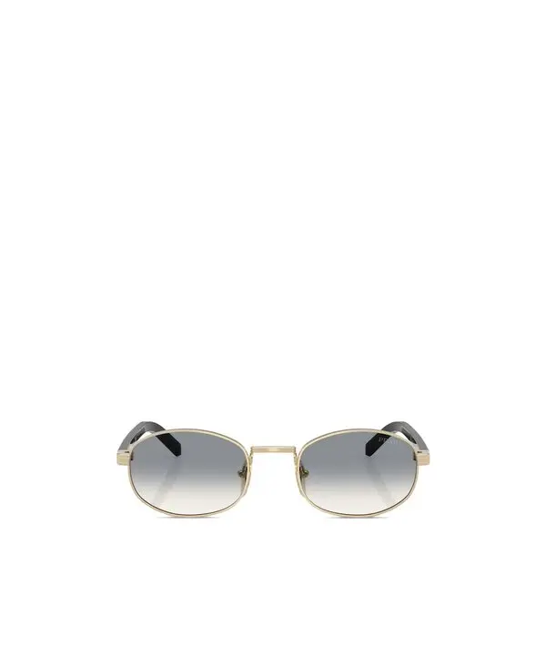 Prada Oval Frame Sunglasses - Gray